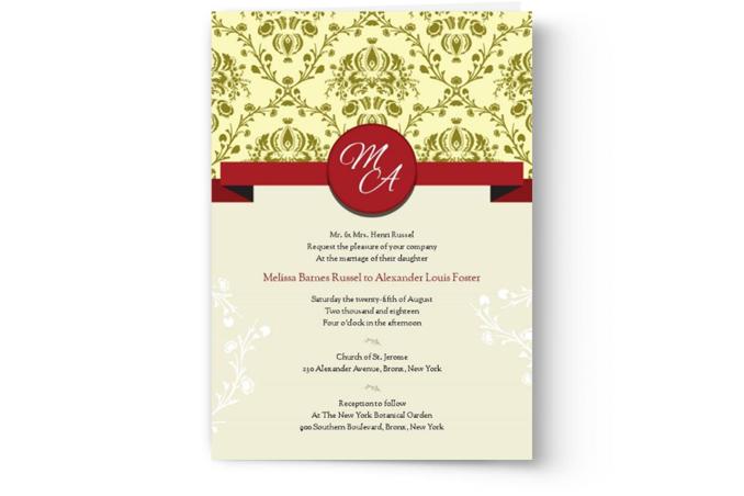 Printable Wedding Invitation Booklet 10 Free Wedding Invitation